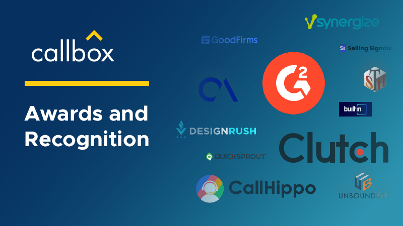 Callbox Awards and Recognition - B2B Lead Generation Company